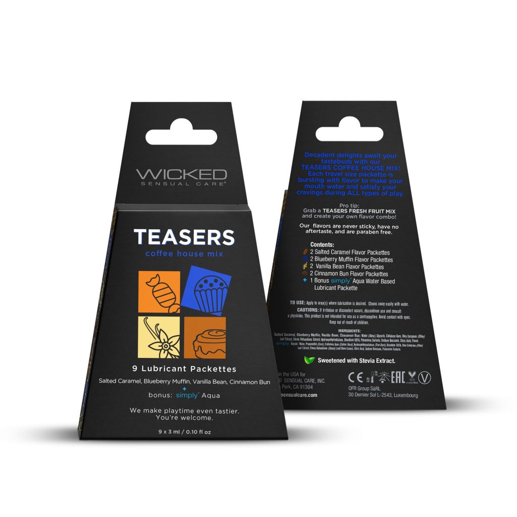 Teasers Coffee House Flavored Lube Sample Pack | Wicked Sensual Care
