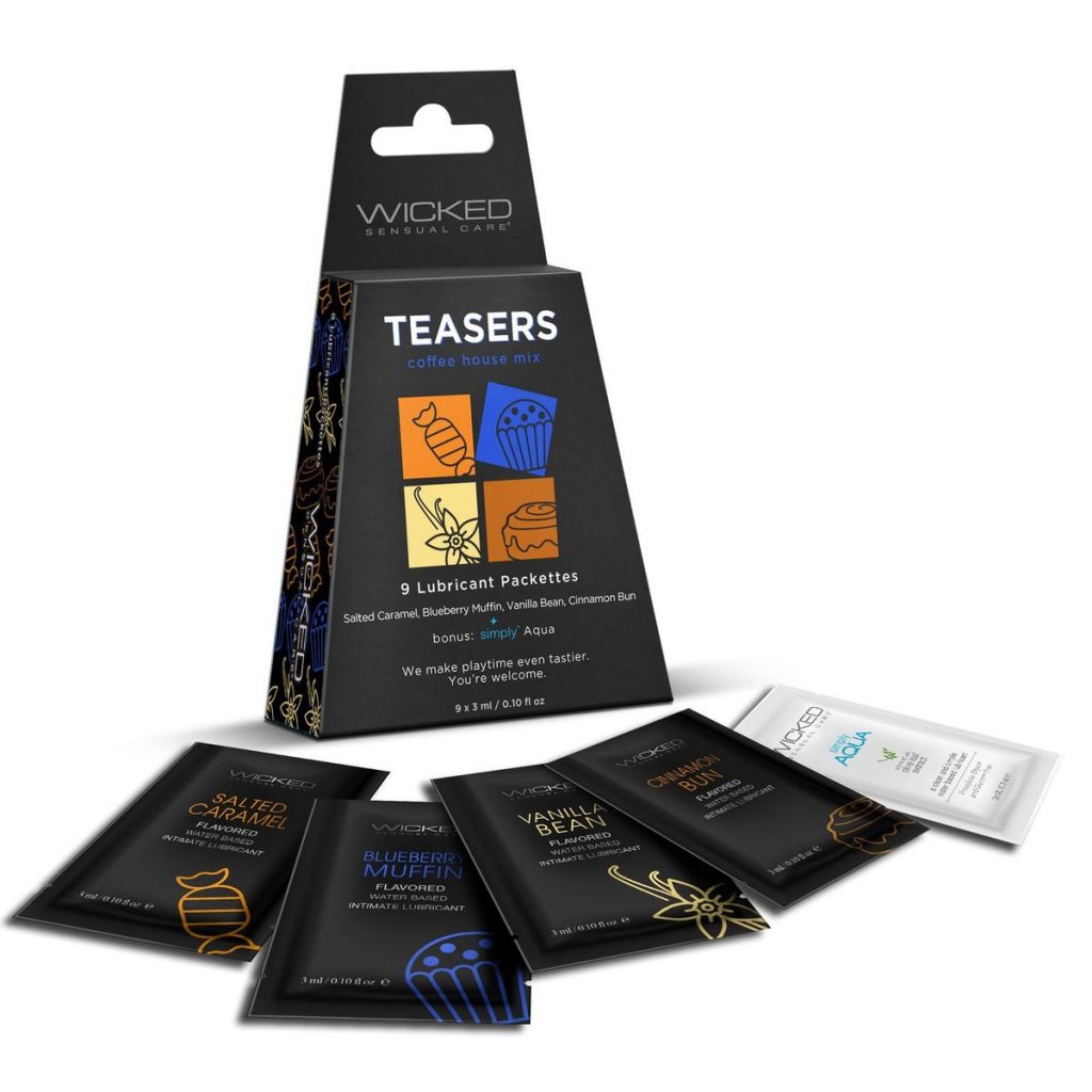 Teasers Coffee House Flavored Lube Sample Pack | Wicked Sensual Care