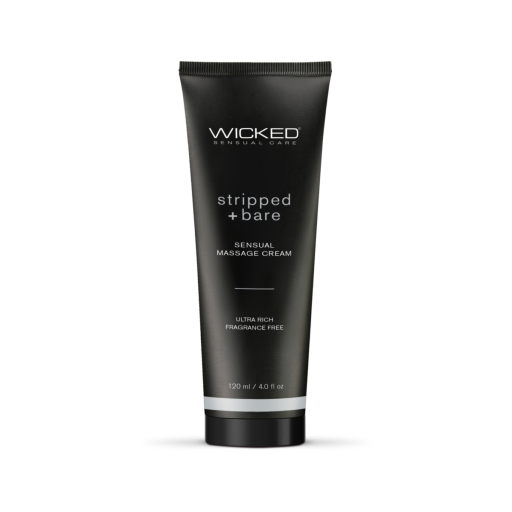 Stripped + Bare Massage Cream | Fragrance Free Lotion | Wicked Sensual Care