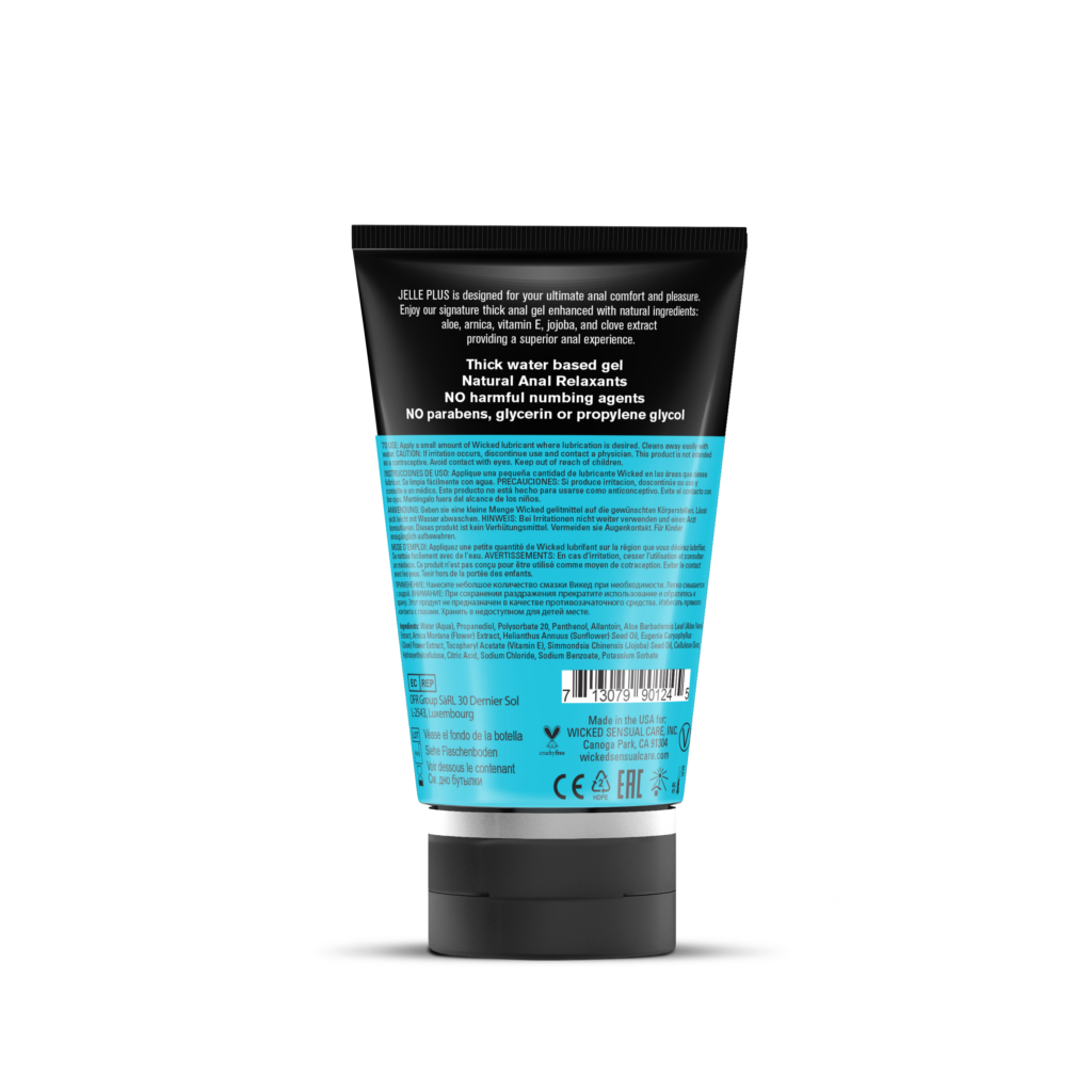 Jelle Plus 4oz Anal Lube Natural Relaxants Wicked Sensual Care