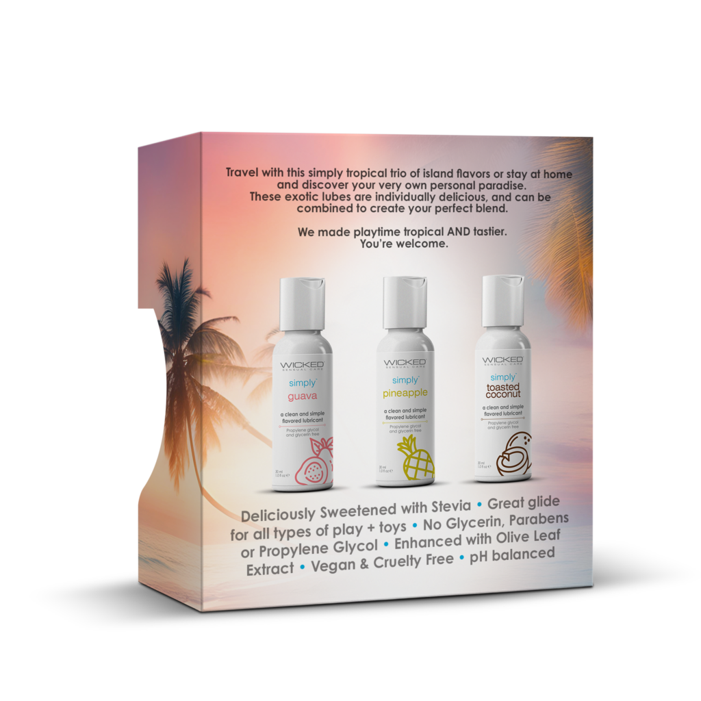 simply® Tropical Travel Sized Lube Kit | Wicked Sensual Care